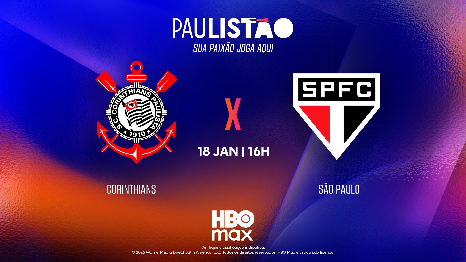 HBO Max e TNT transmitem com exclusividade o Clássico entre Corinthians ...